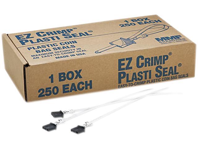 MMF Industries 240121004 EZ Crimp Plastic Seals Cash Bags, 6-Digit ...