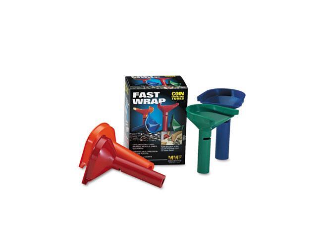 MMF Industries SteelMaster 224000400 Color-Coded Coin Counting Tubes f ...