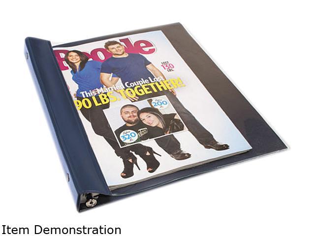 Advantus ANG120D Vinyl Magazine Binder, 9 1/2w x 11-1/4h, Clear Front ...