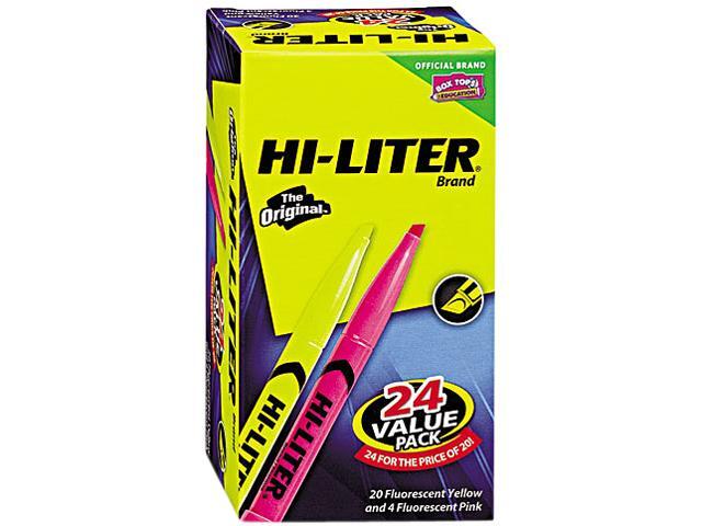 Avery HI-LITER Pen-Style Highlighter Chisel Tip Assorted Fluorescent ...