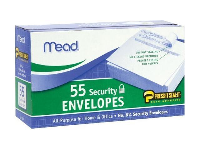Mead 75030 Press It Seal It Security Envelope 3 5 8 × 6 1 2 20 Lb