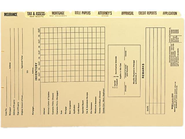 Smead 78278 Dividers for Mortgage File Folder, Eight/Set - Newegg.com