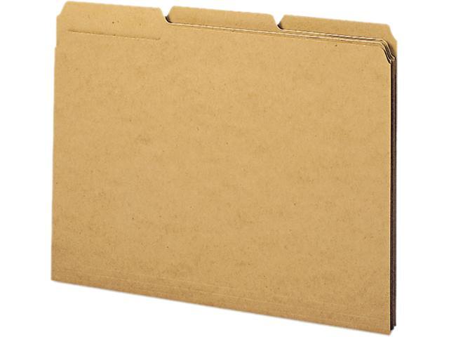 Smead 10830 Kraft File Folders, 1/3 Cut Right, Reinforced Top Tab ...