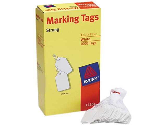 Avery Marking Tags, Strung, 1-3/4" x 1-3/32", 1,000 Tags (12204 ...