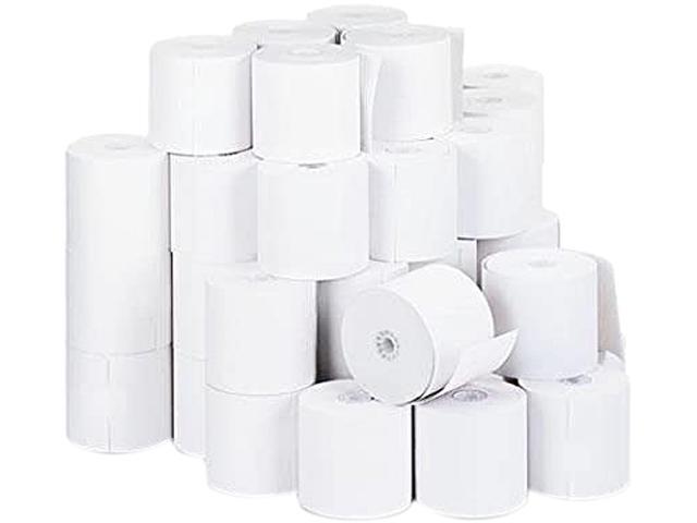 Universal UNV32000 Impact & Inkjet Print Bond Paper Rolls, 0.5" Core, 2 ...