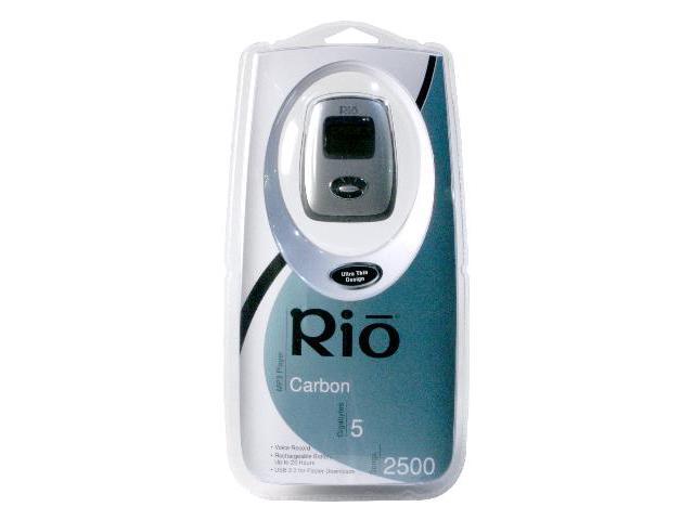 Rio Silver 5GB MP3 Player Carbon - Newegg.com