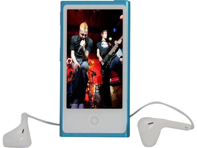 Refurbished: Apple iPod nano (7th Gen) 2.5" Blue 16GB MP3 Player ...