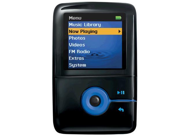 Creative ZEN V Plus 1.5" Black & Blue 4GB MP3 Player - Newegg.com