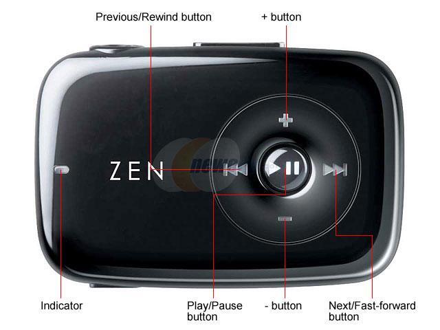 Creative ZEN STONE Black 1GB MP3 Player - Newegg.com