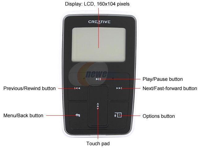Creative ZEN Micro Black 6GB MP3 Player - Newegg.com