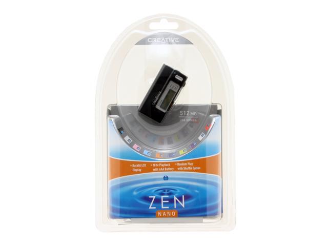 Creative ZEN Nano Plus Black 512MB MP3 Player - Newegg.com