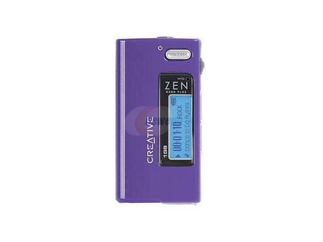 Creative ZEN Nano Plus Purple 1GB MP3 Player - Newegg.com