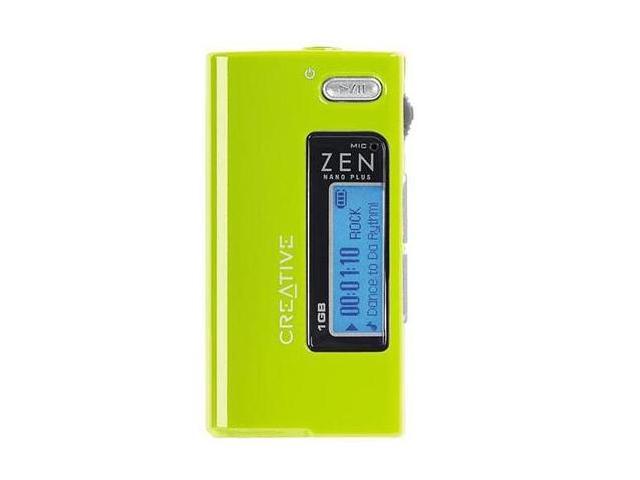 Creative ZEN Nano Plus Green 1GB MP3 Player - Newegg.com
