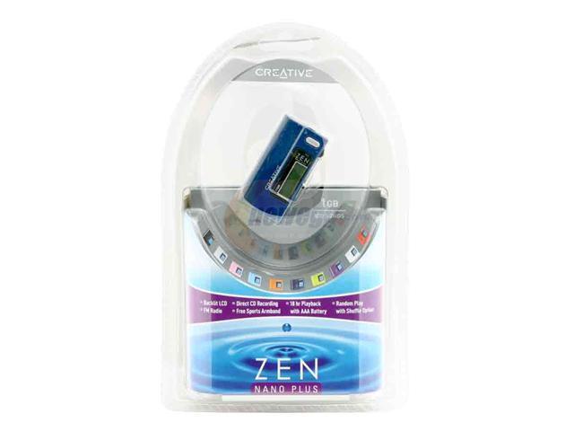 Creative ZEN Nano Plus Blue 1GB MP3 Player - Newegg.com