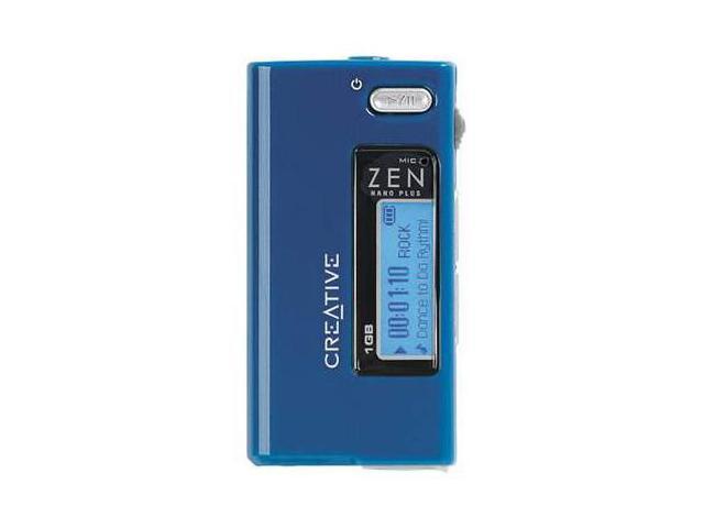 Creative ZEN Nano Plus Blue 1GB MP3 Player - Newegg.com