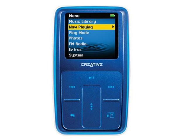 Creative ZEN Microphoto Blue 8GB MP3 Player - Newegg.com