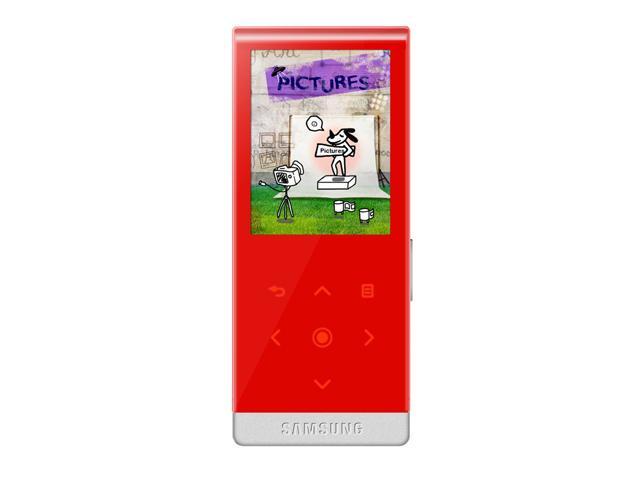 SAMSUNG 2.0" Red 4GB MP3 Player YP-T10JAR - Newegg.com