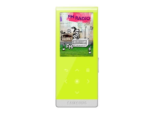 SAMSUNG 2.0" Lime-Yellow 4GB MP3 Player YP-T10JAG - Newegg.com