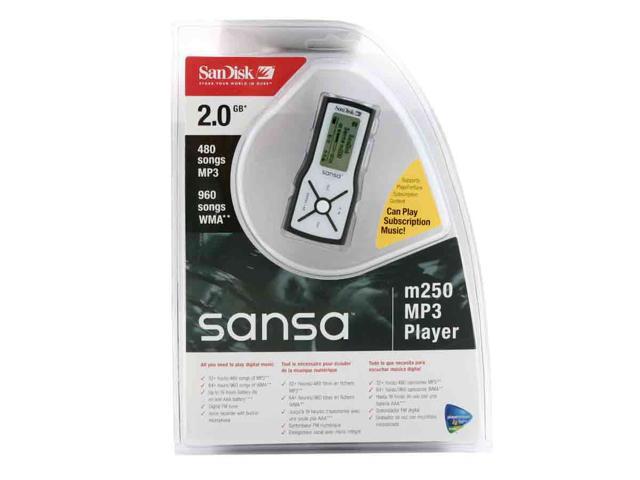 SanDisk Sansa m200 Black&White 2GB MP3 Player Sansa m250 - Newegg.com