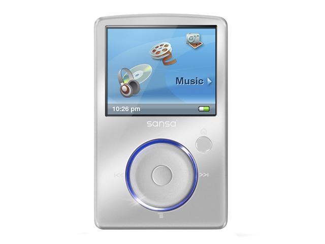 SanDisk Sansa Fuze 1.9" Silver 8GB MP3 / MP4 Player - Newegg.com
