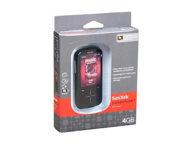 Open Box: SanDisk Sansa Fuze 2.4" Black 4GB MP3 / MP4 Player SDMX20R ...