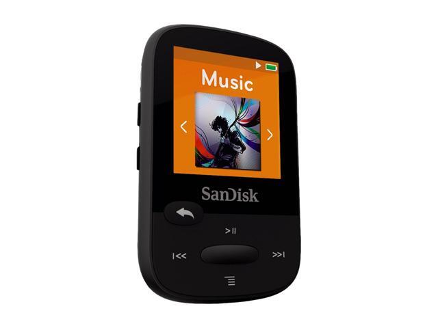 SanDisk Clip Sport 1.44" 8GB MP3 Player - Black - SDMX24-008G-G46K ...