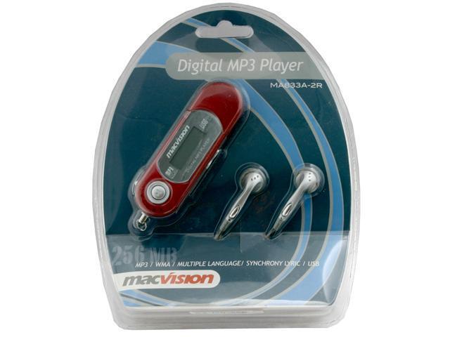 macvision Red 256MB MP3 Player MA833A-2R - Newegg.com