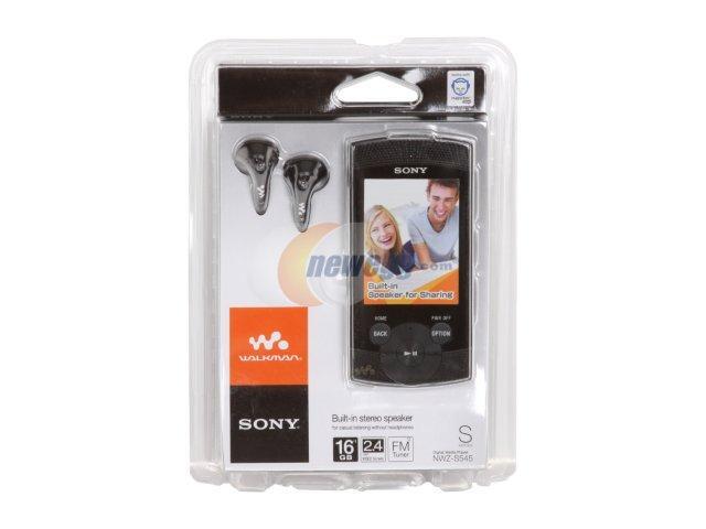 SONY Walkman S Series 2.4" Black 16GB MP3 / MP4 Player NWZ-S545BLK ...