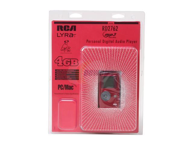 Refurbished: RCA Lyra 1.5" Red 4GB MP3 Player RD2762 - Newegg.com