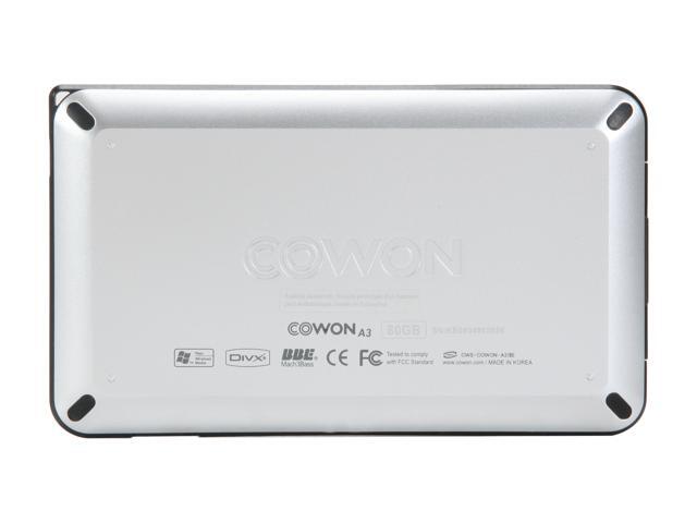COWON A3 4" Silver 80GB MP3 / MP4 Player - Newegg.com