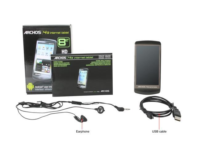 ARCHOS 4.3" MP3 / MP4 Player 43 Internet Tablet - 8GB - Newegg.com