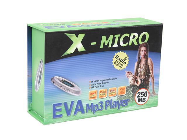 X-MICRO Silver 256MB MP3 Player EVA-256M - Newegg.com