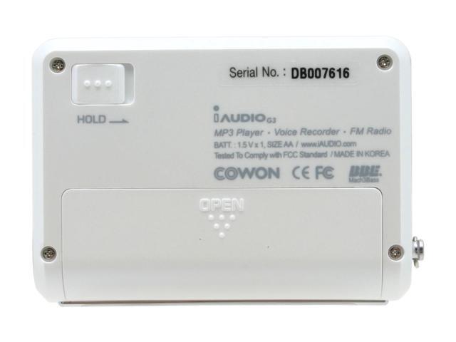 iAUDIO White 2GB MP3 Player G3-2048SW - Newegg.com