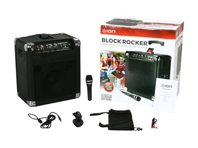 ION BLOCK ROCKER AM/FM Portable Speaker System with Radio for iPod ...