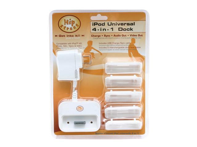 Hip Street Ipod Universal 4-1 Dock with Charger A/V Out Model HS ...