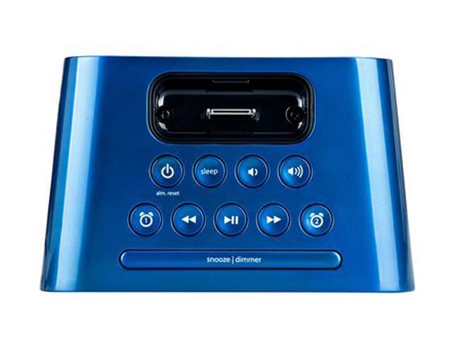 iHome IH22LTC Dual Alarm Clock Translucent Speaker System With iPod ...