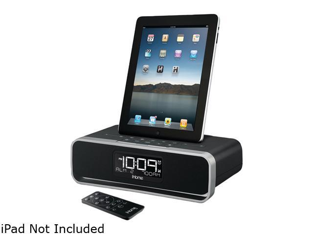 iHome Lightning Dock Dual Charging Stereo FM Clock Radio with USB ...
