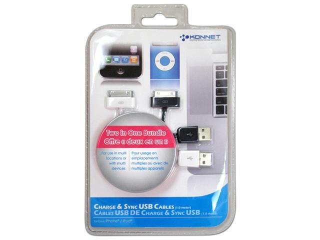 Konnet Charge & Sync Cables For iPhone / iPod KN-8251 - Newegg.com