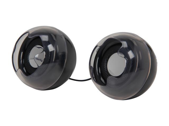 Coby CSMP16BLK Personal Mini Stereo Speaker System - Black - - Newegg.com