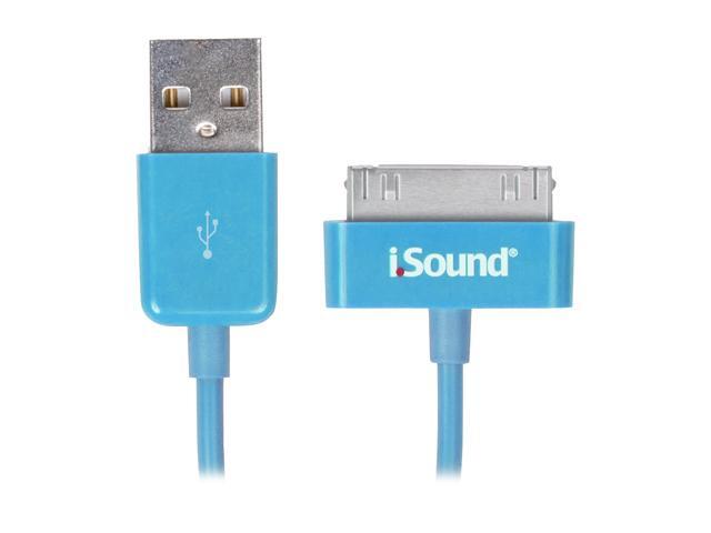 i.Sound Charge & Sync Cable for iPad, iPhone, and iPod - Blue ISOUND ...