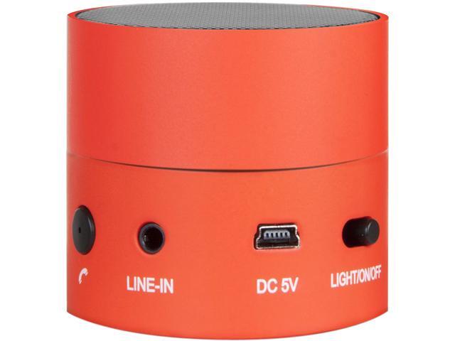 i.Sound ISOUND-5318 Red Fire Waves Rechargeable Bluetooth Color Changing Speaker with ...