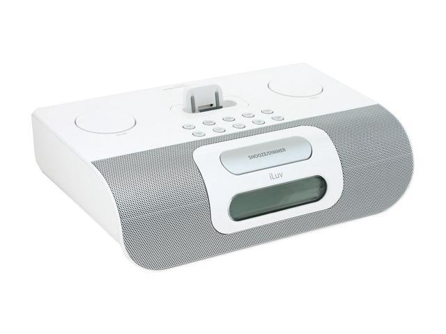 iLuv White Stereo audio alarm clock for iPod Model i177WHT - Newegg.com