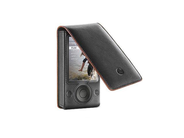 DLO Black Leather Folio Case w/Belt Clip for Zune 30GB 0054002 - Newegg.com