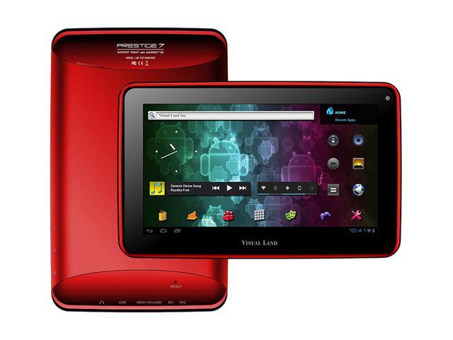 Visual Land Prestige ME-107-8GB-RED 7.0" Internet Tablet (Red) - Newegg.com