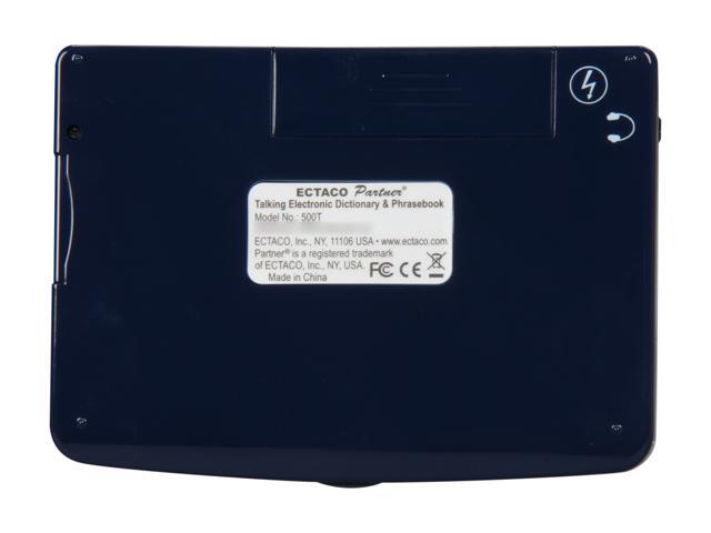 ECTACO Partner E500T English-Spanish Talking Electronic Dictionary and ...