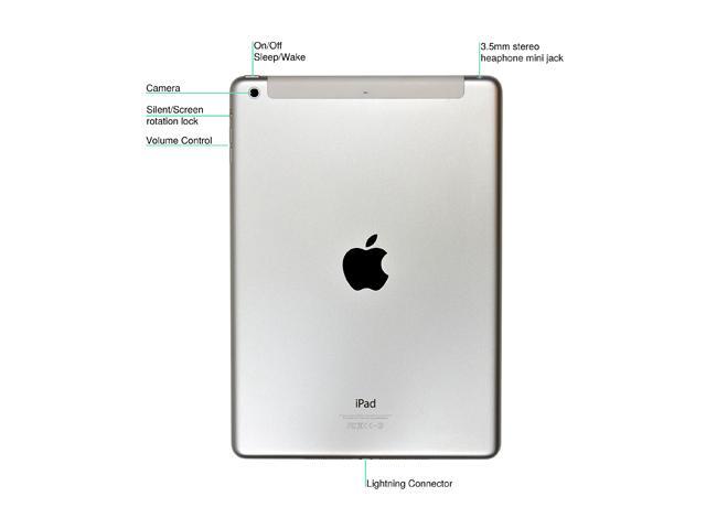 Refurbished: Apple iPad Air A1475 (ME997LL/A) 16GB Flash Storage 9.7" B ...