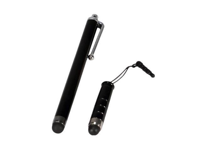 QVS Q-Stick IS2C-BK Capacitive Touch Stylus & Mini-Stylus Combo Black ...