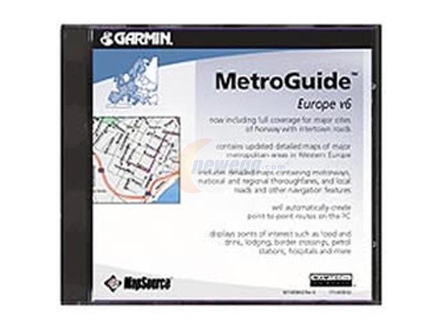 GARMIN MapSource MetroGuide Europe - Newegg.com