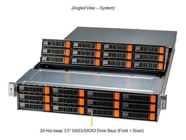 Supermicro 2U Gold Series Storage Server (SSG-521E-E1CR24H-G1) - Newegg.com