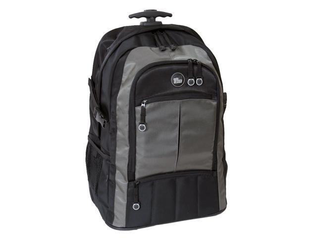 pacific DESIGN Black/Gray Action II Rolling Backpack XL Model PD0198 ...